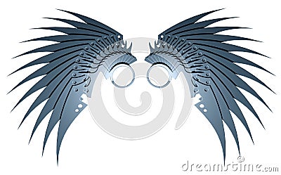 Metallic Wings Royalty Free Stock Photo - Image: 15966905