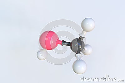 Methanol Molecule, Scientific Molecular Model, Looping 3d Animation ...