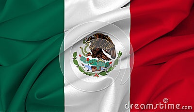 Mexicaanse Vlag - Mexico Stock Fotografie - Afbeelding: 3406352