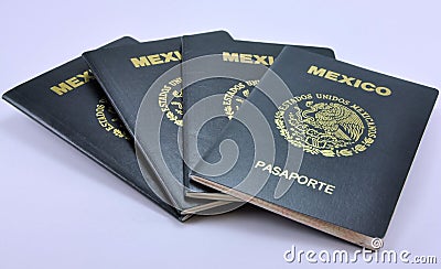 Mexican Passports Royalty Free Stock Photo - Image: 18681175