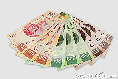 Mexican Peso Bills. Stock Photo - Image: 49396410