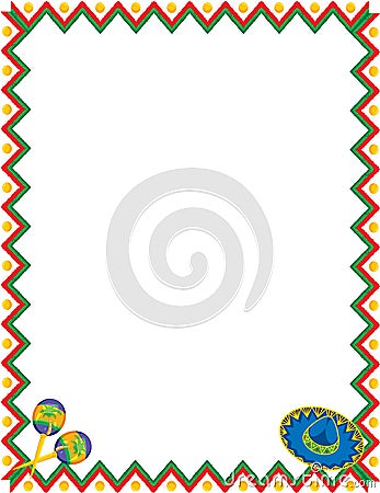 Stock Photography: Mexican Themed Border. Image: 8588252