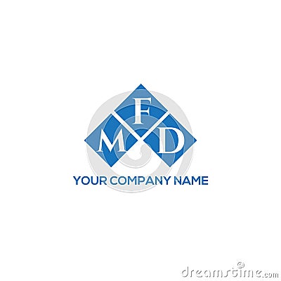 MFD Letter Logo Design On WHITE Background. MFD Creative Initials ...