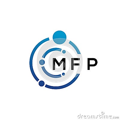 MFP Letter Technology Logo Design On White Background. MFP Creative ...