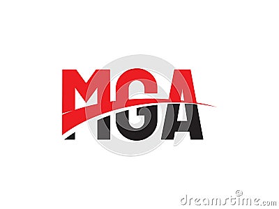 MGA Letter Initial Logo Design Cartoon Vector | CartoonDealer.com ...