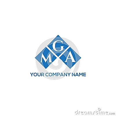 MGA Letter Logo Design On WHITE Background. MGA Creative Initials ...