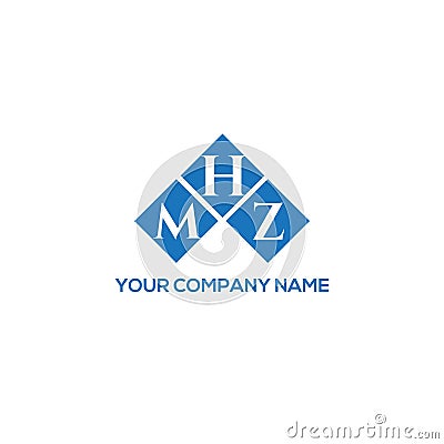 MHZ Letter Logo Design On WHITE Background. MHZ Creative Initials ...