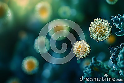 Microbial Life Under The Microscope Royalty-Free Stock Photo ...