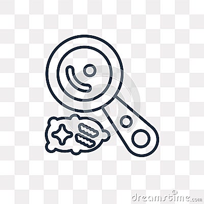 Microbiology Vector Icon Isolated On Transparent Background, Lin ...