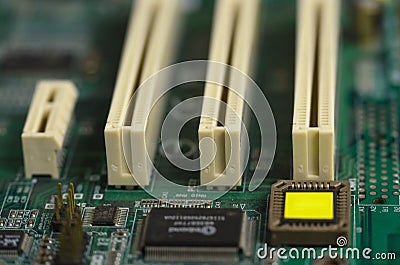 Microcircuits ,transistors Computer Close Photographed. | CartoonDealer ...