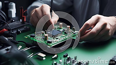 Microelectronics Engineer Designing New Chips Royalty-Free Stock ...