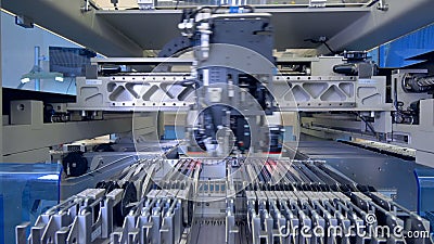 Microelectronics Production Line. Microcircuit Chip Production. 4K ...