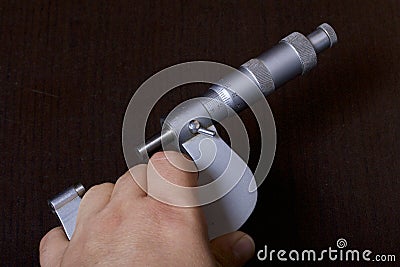 Micrometer With A Circular Scale For External Measurements And A ...