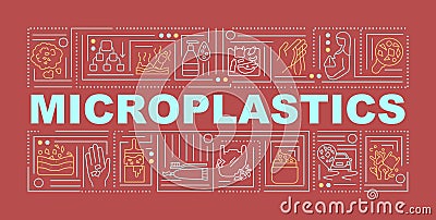 Microplastics Word Concepts Banner Cartoon Vector | CartoonDealer.com ...