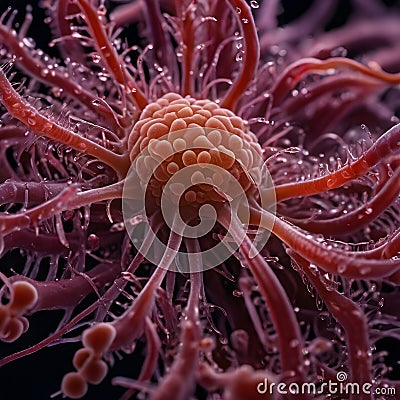 A Microscopic View Of A Cellular Structure. Royalty-Free Stock Image ...