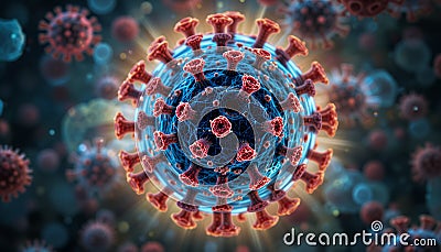 Microscopic Visualization, The Complex Structure Of A Viral Pathogen ...