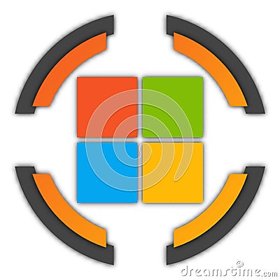 Microsoft Button Editorial Image | CartoonDealer.com #142417348