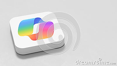 Microsoft Copilot App Icon On Gray Background With Copy Space Editorial ...