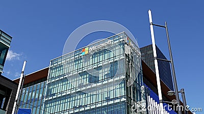 Microsoft Corporate Building Stock Video - Video of symbol, silicon ...