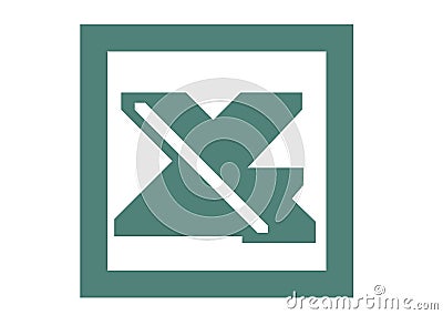 Microsoft Excel Old Logo Cartoon Vector | CartoonDealer.com #131097455