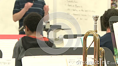 Middle School Students Practicing in Music Class (4 of 10) Stock ...