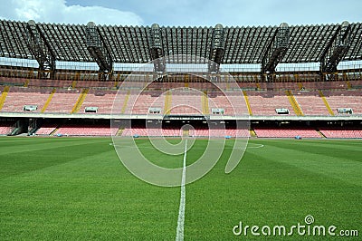 Midfield In Soccer Stadium Editorial Image | CartoonDealer.com #25034364