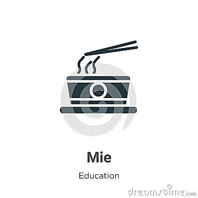 Mie Vector Icon On White Background. Flat Vector Mie Icon Symbol Sign ...