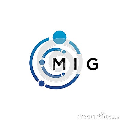 MIG Letter Technology Logo Design On White Background. MIG Creative ...