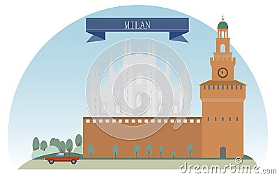 Milan Cartoon Vector | CartoonDealer.com #33847063