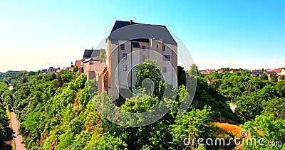 Mildenstein Castle in Leisnig Germany Flight Up Nice Weather in Evening ...