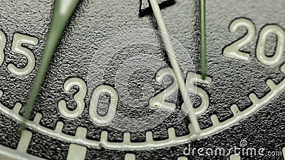 Military Stopwatch Clock Face Close Up. Stock Footage - Video of ...