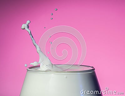 Milk Drop Splash Falling Stock Image | CartoonDealer.com #207581671