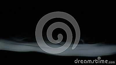 Milk Smoke Spreads on a Mirror in the Dark Stock Video - Video of ...