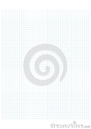 Millimeter Grid On A4 Size Page. Divided By Blue 5 Mm Lines. Sheet Of ...