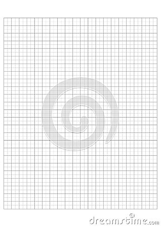 Millimeter Grid On A4 Size Page. Divided By 5 And 10 Mm Lines. Sheet Of ...