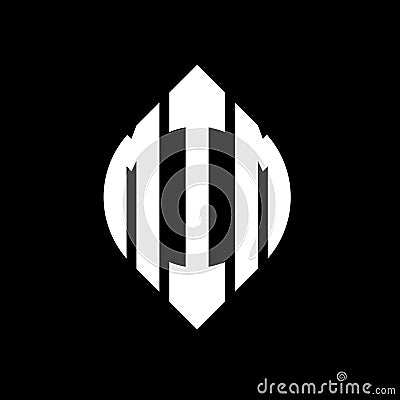 MIM Circle Letter Logo Design With Circle And Ellipse Shape. MIM ...
