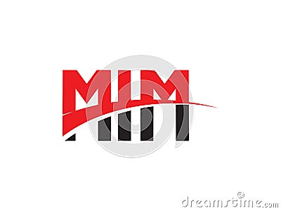 MIM Letter Initial Logo Design Cartoon Vector | CartoonDealer.com ...