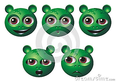 Mimic Head Icons Royalty Free Stock Images - Image: 4741599