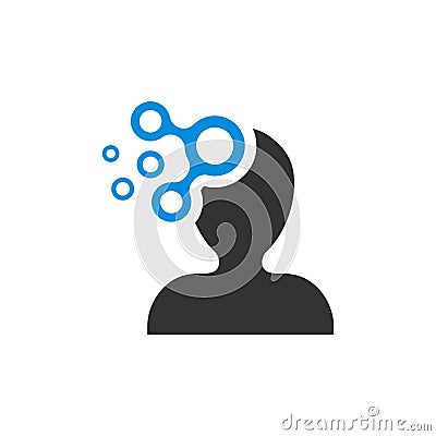 Mind People Icon In Flat Style. Human Frustration Vector Illustration ...