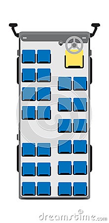 Top View Bus Seat Map Stock Illustrations – 49 Top View Bus Seat Map ...