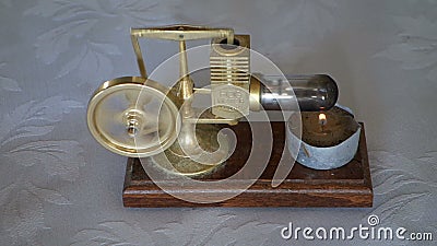 A Miniature Stirling Engine in Motion Stock Footage - Video of parts ...