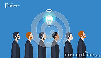 Minimal Flat Character Of Business Discover Idea Idea Concept ...