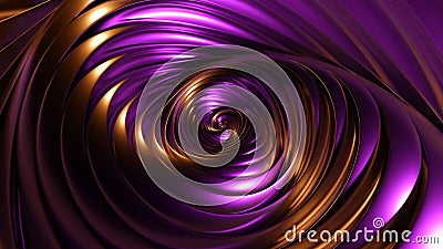 Minimal Thin Fluorescent Spiral in Infinite Rotation. Design. Spinning ...