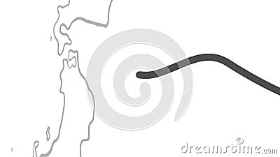 Japan - Hand-Drawn Map Animation Stock Footage - Video of drawing ...