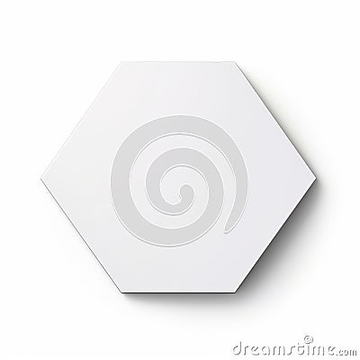 Minimalist Hexagonal White Paper For Social Commentary Plaques Royalty ...