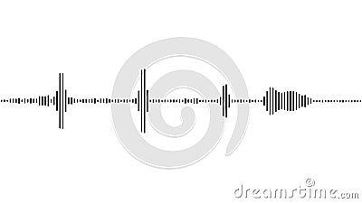 Audio Waveform Loop Black and White Stock Video - Video of radio ...