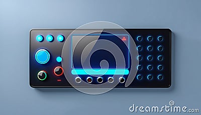 A Minimalistic Control Panel Or Interface Design. Template For Web ...