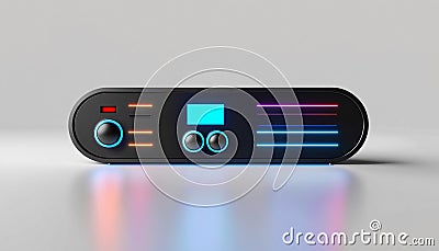 A Minimalistic Control Panel Or Interface Design. Template For Web ...