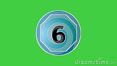 Minimalistic Countdown, Timer Counting Down 10 Seconds with Black ...