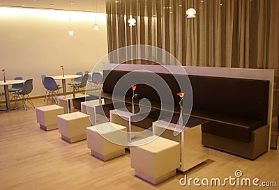 Minimalistic Modern Cafe Stock Photos - Image: 5245273